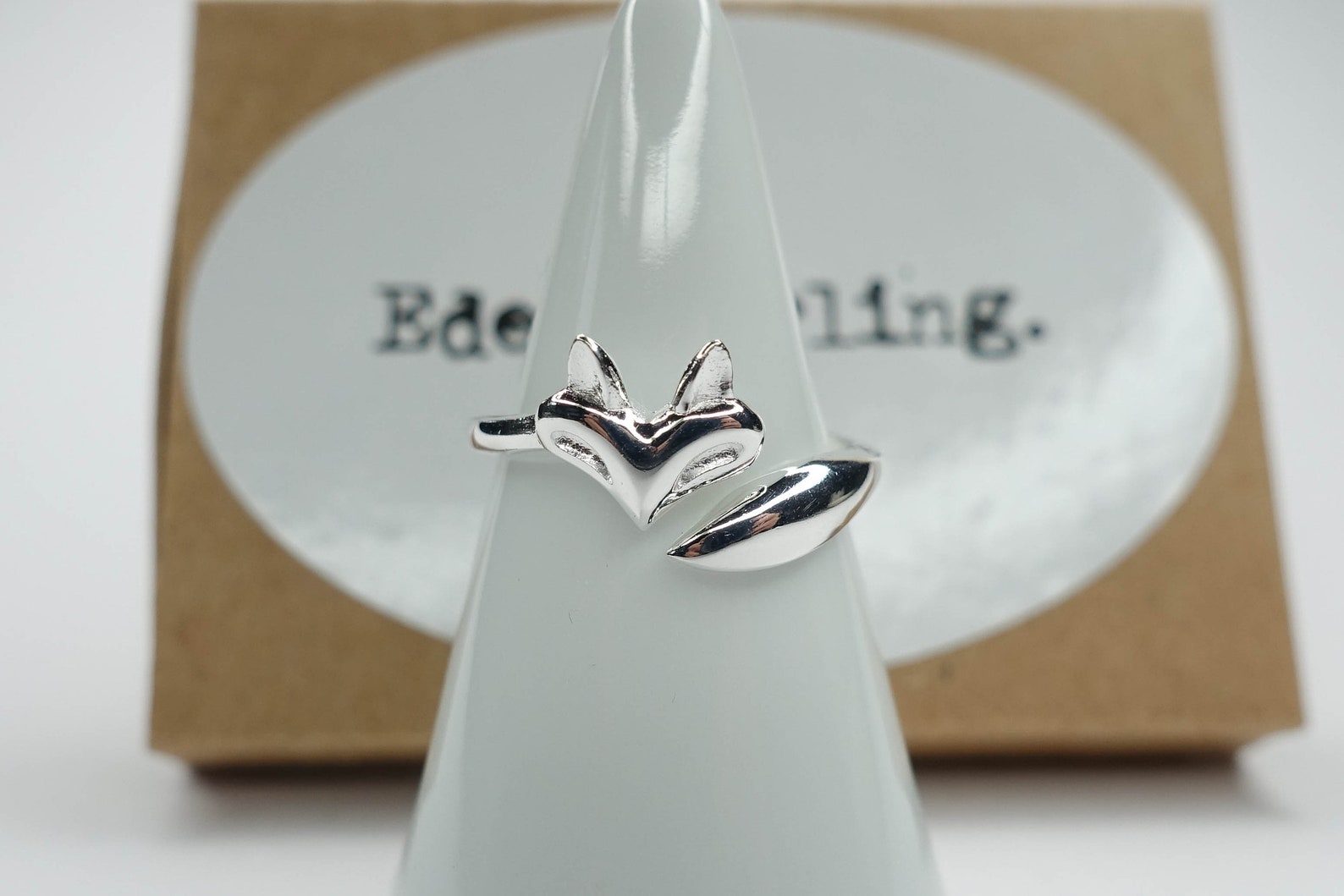 925 Sterling Silver Fox Adjustable Ring Adjustable Ring Fox | Etsy