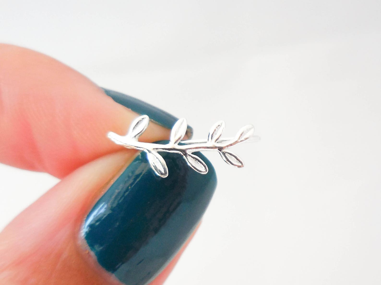 925 Sterling Silver Leaf Ear Pins Ear Crawlers Ear Pins Ear - Etsy