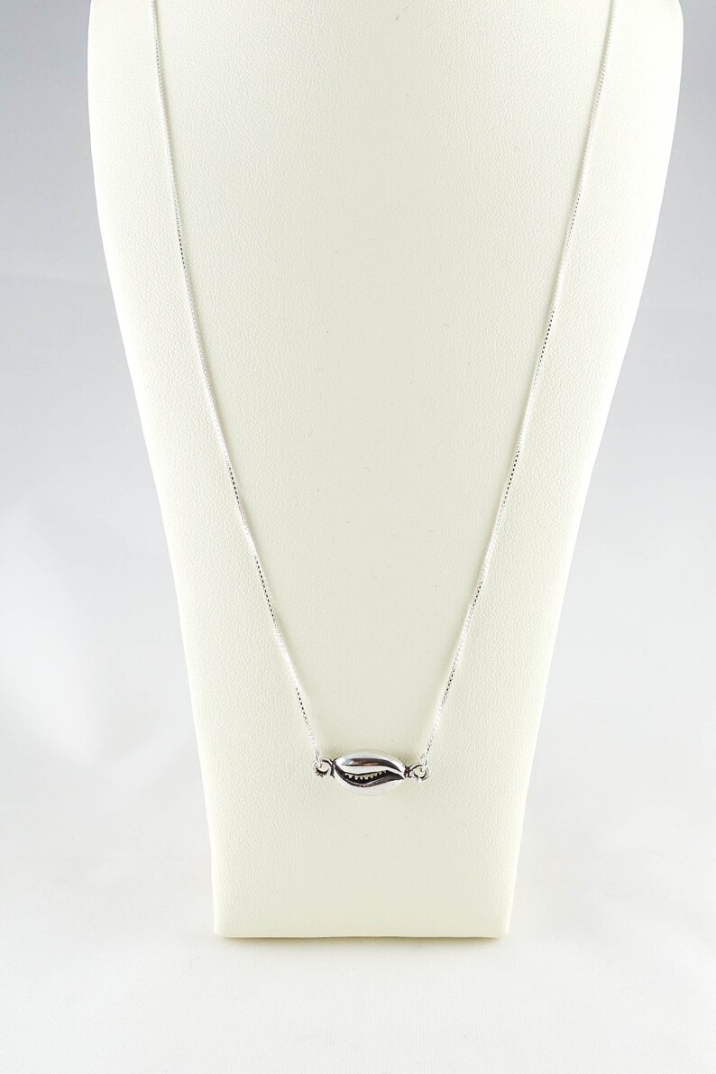 925 Sterling Silver Cowrie Shell Necklace Beach Jewelry - Etsy