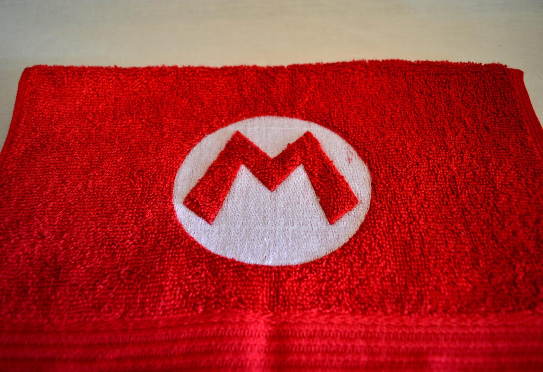 Super Mario - Mario Logo Guest Towel, Face Towel, Bath Towel - Etsy