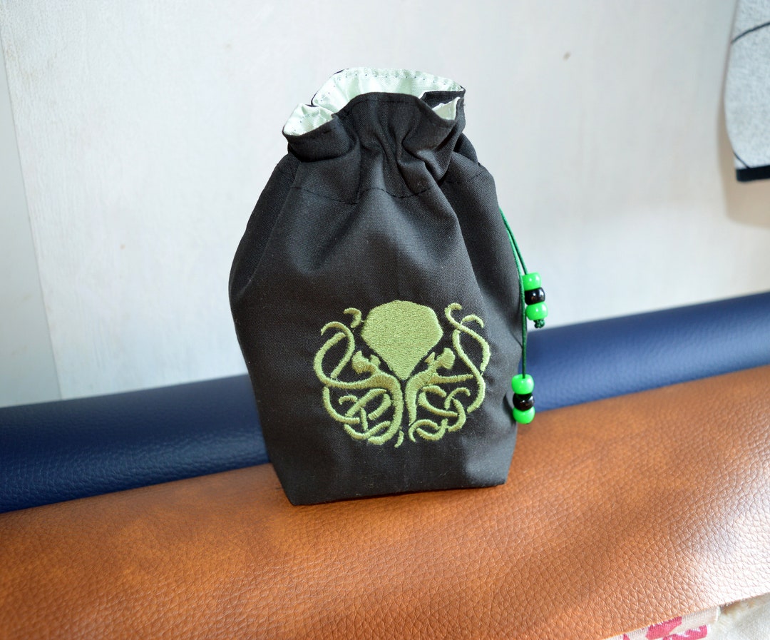 Embroidered Dice Bag - Cthulhu - Etsy