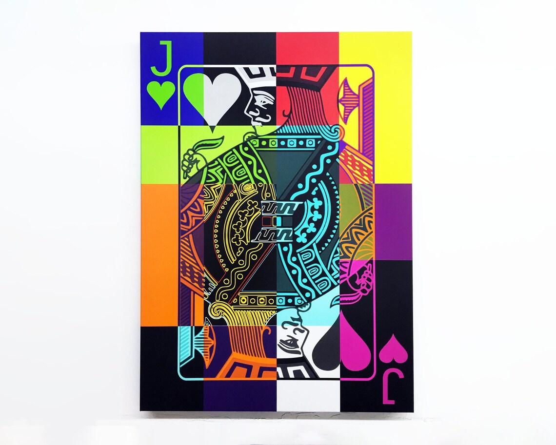 Playing Card Pop Art Series - Canvas Giclée Prints by the Art of Luck ...