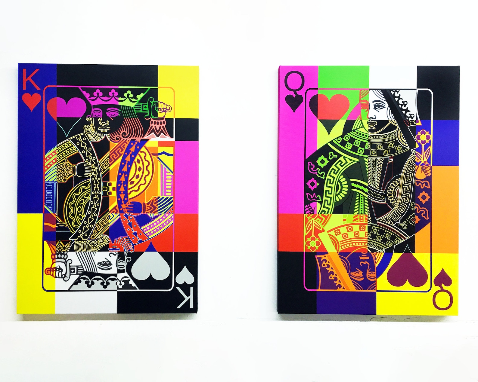 Playing Card Pop Art Series Canvas Giclée Prints by the Art of Luck - Etsy