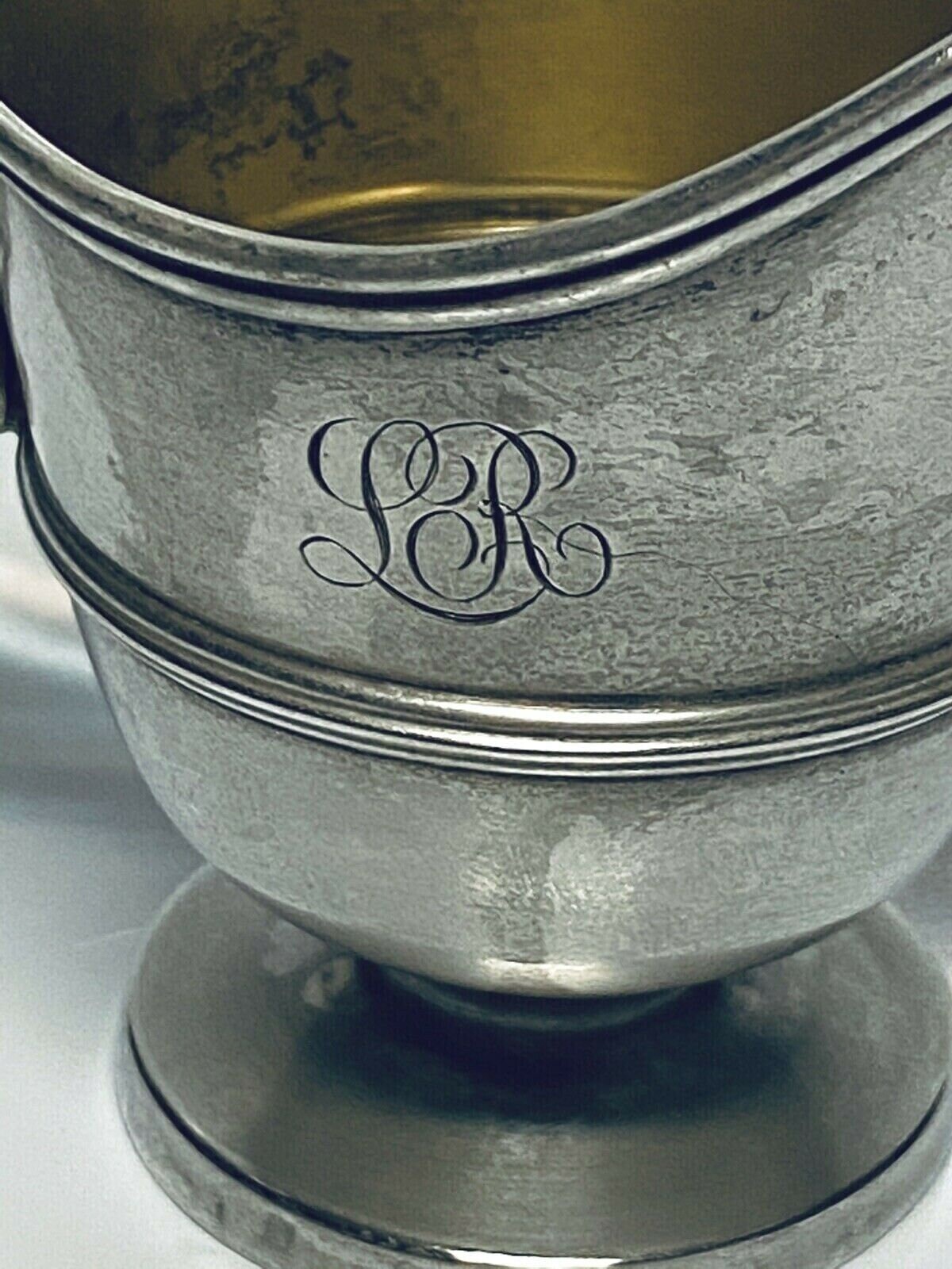 Watson Sterling Silver Creamer #25 Monogrammed "lr" - Etsy