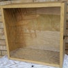 18 X 12 X 1 1/2 Wooden Shadow Box / Hinged Glass Lid / Display Case Box ...