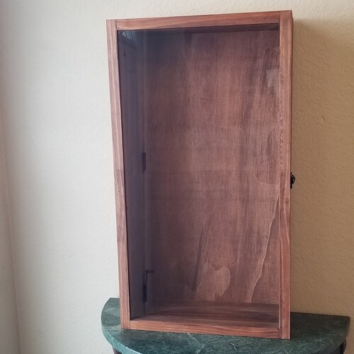 10 X 10 X 1 1/2 Wooden Shadow Box / Hinged Glass / Display - Etsy