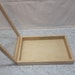 12 X 18 X 2 1/2 Wooden Shadow Box / Hinged Glass Lid / Display Case Box ...