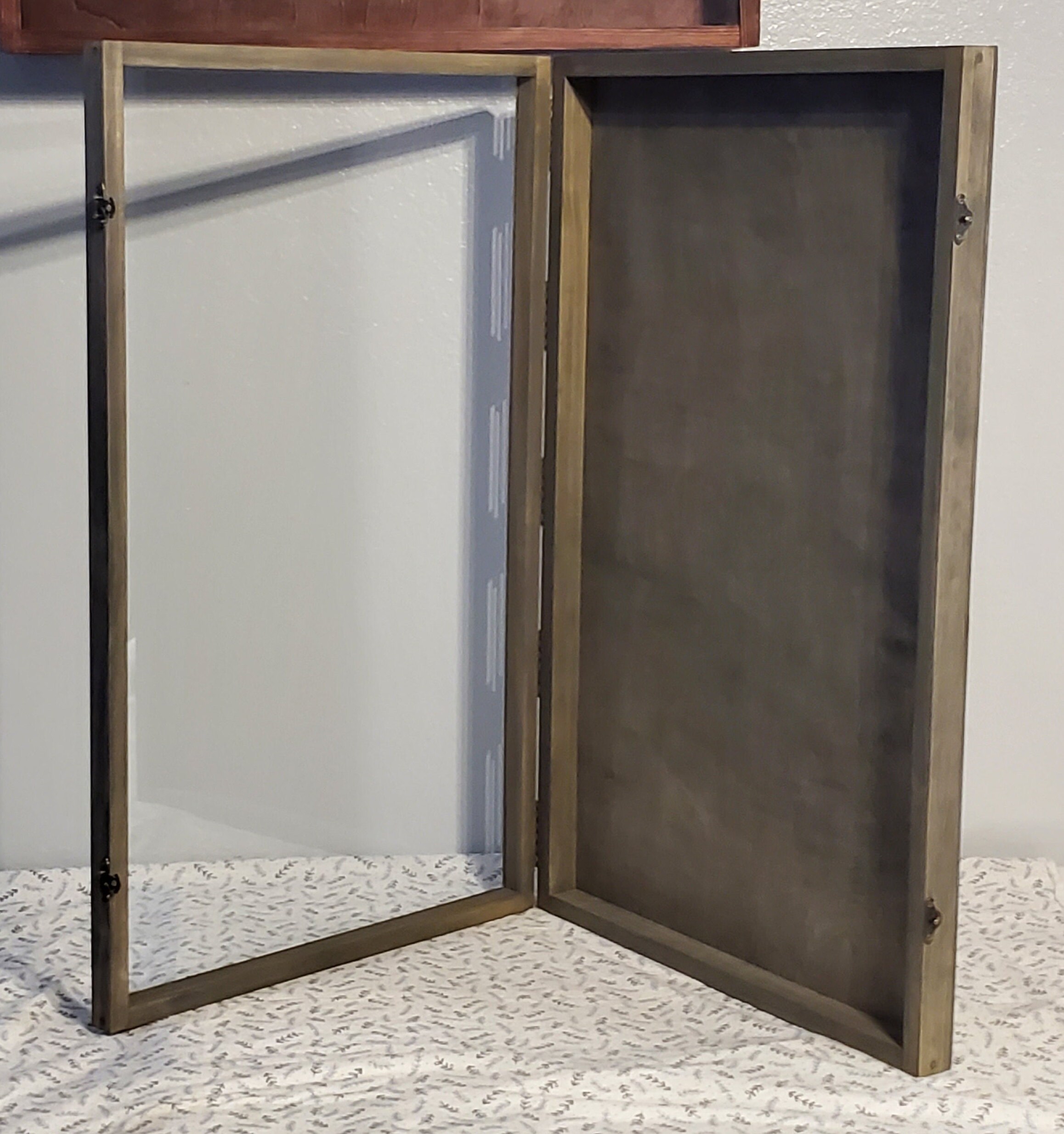 30 X 19 X 2 Wood Shadow Box / Hinged Glass Lid / Display Case - Etsy