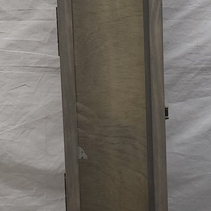 31 X 4 X 3 Wooden Shadow Box / Hinged Glass Lid / Display Case Box ...