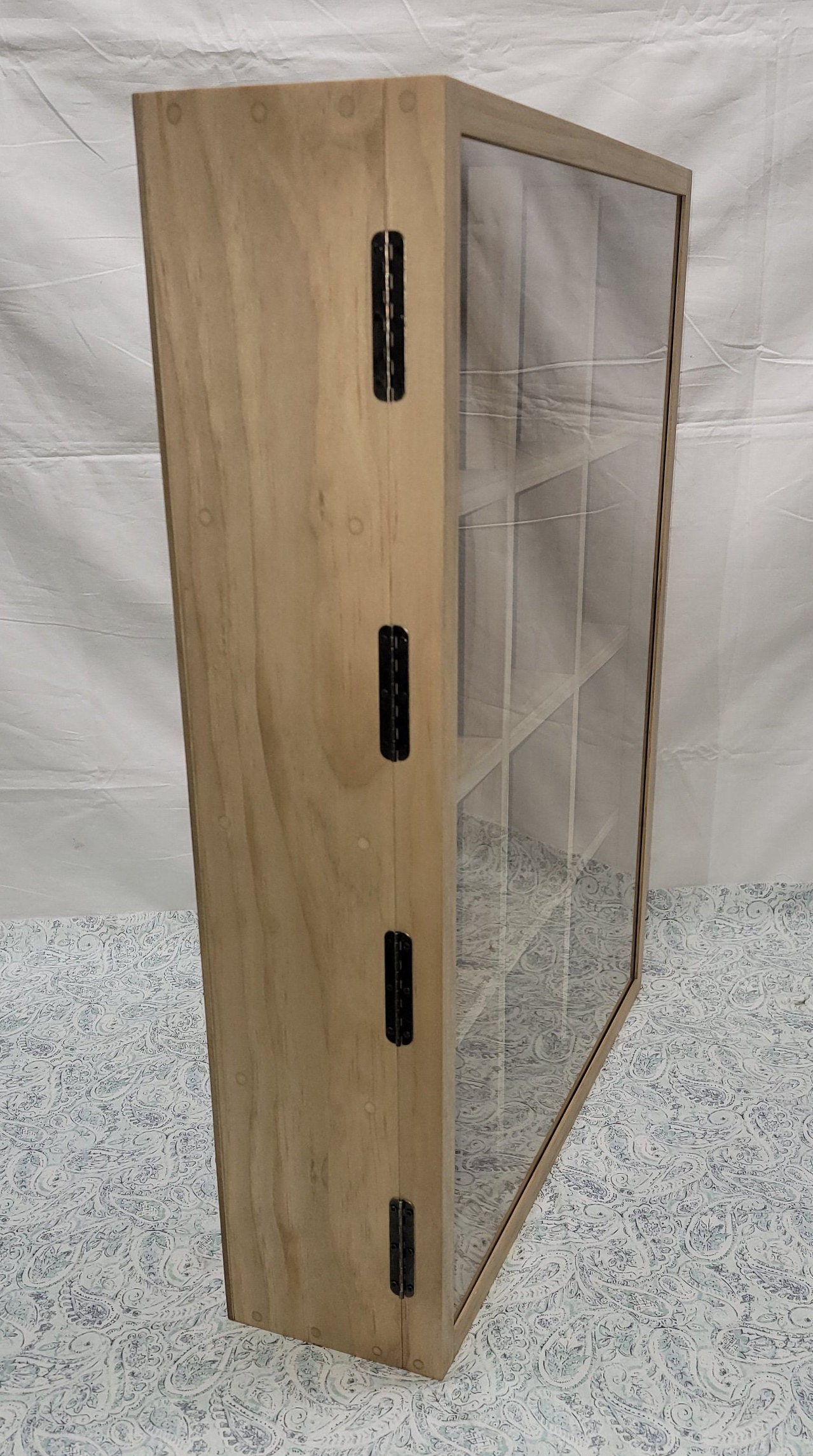 24 X 18 X 5 Wooden Shadow Box / Hinged Glass Lid / 12 - Etsy