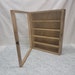 42 X 14 X 2 1/2 Wooden Shadow Box / Hinged Glass Lid / Display Case Box ...