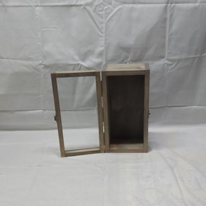 13 X 6 X 5 Wooden Shadow Box / Hinged Glass Lid / Display Case / Deep ...