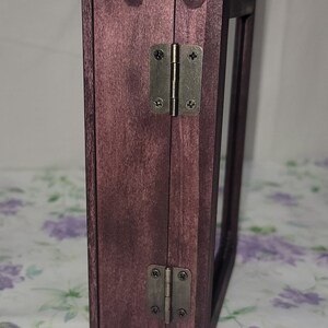 3 1/2 X 5 X 1 1/2 Wooden Shadow Box / Hinged Glass Lid / Display Case ...