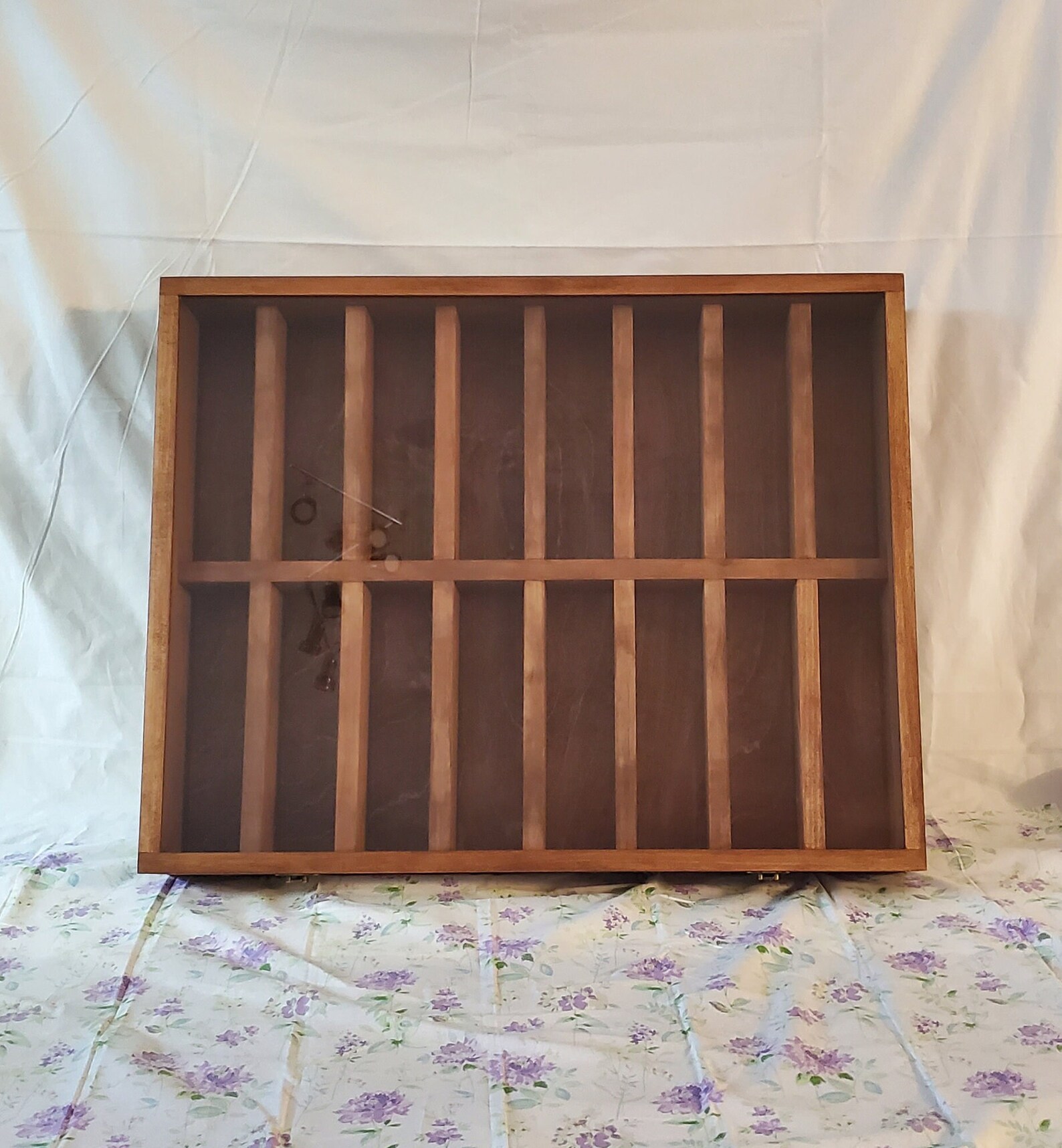 25 1/4 X 19 3/4 X 3 1/2 Wooden Shadow Box / 16 Compartments/ - Etsy