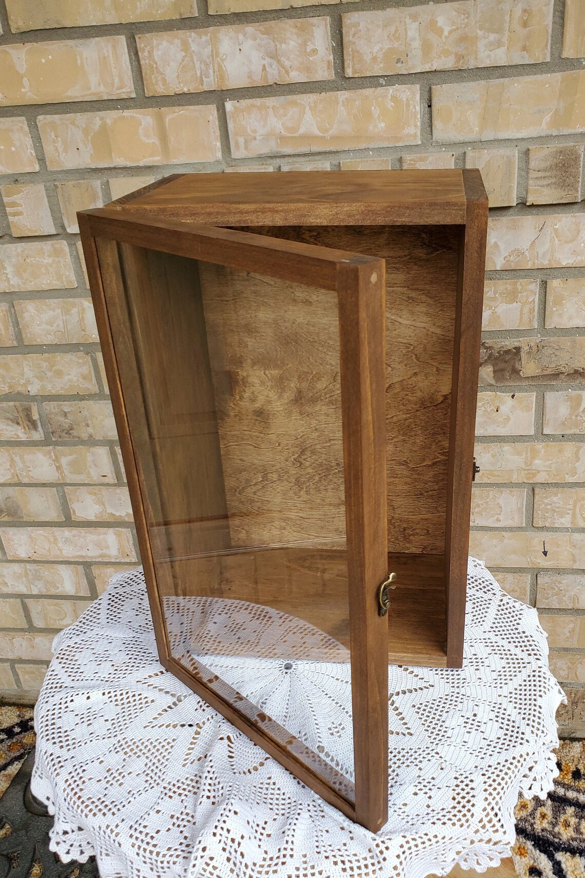 19 X 12 X 9 Wooden Shadow Box / Hinged Glass Lid / Display | Etsy