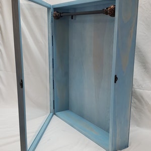 27 X 21 1/2 X 5 1/8 Wooden Shadow Box / Hinged Glass Lid / Quilt Shadow ...