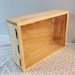 18 X 12 1/2 X 5 1/4 Wooden Shadow Box / Hinged Glass Lid / Display Case ...