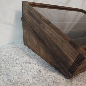 18 1/2 X 15 1/2 X 2 3/4 Wooden Shadow Box / Hinged Glass Lid / Deep ...