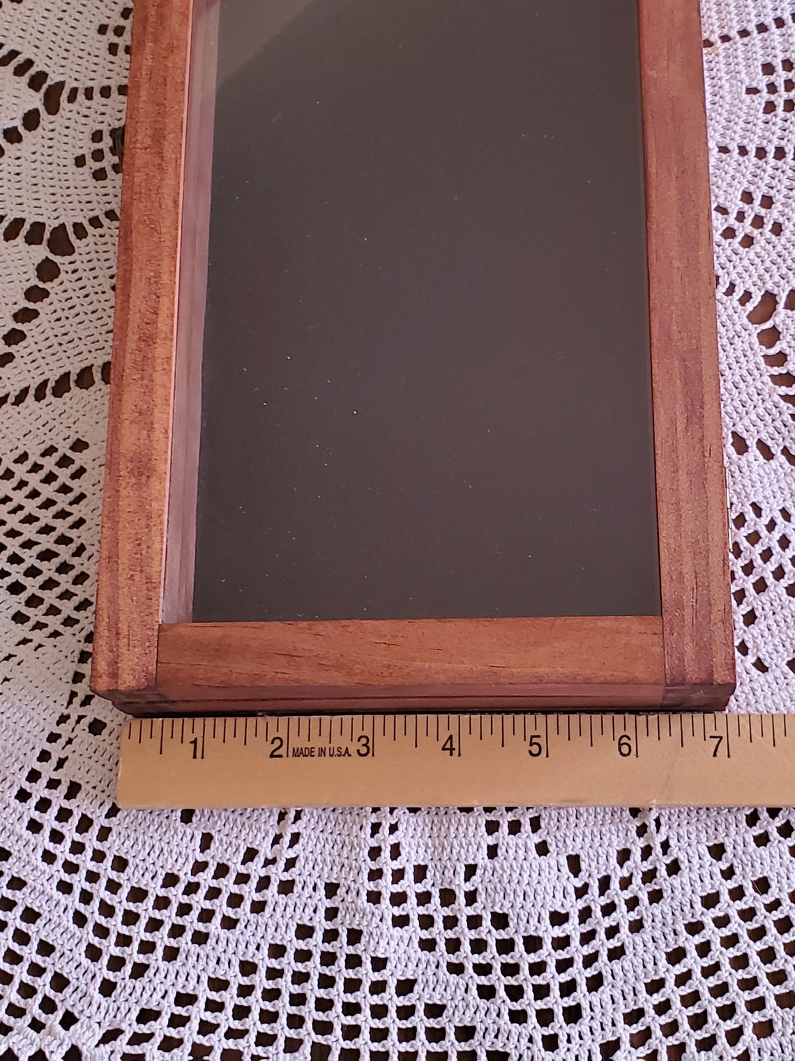 12 1/2 X 5 1/2 X 1 Wooden Shadow Box Display Case Hinged Glass | Etsy