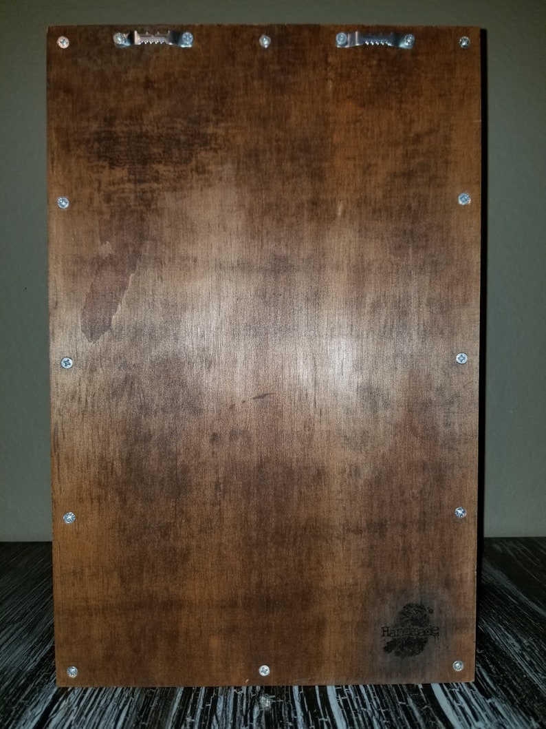 14 X 8 1/2 X 8 1/4 Wooden Shadow Box / Hinged Glass Lid / Hook - Etsy