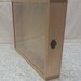 12 X 18 X 2 1/2 Wooden Shadow Box / Hinged Glass Lid / Display Case Box ...