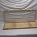 45 X 16 X 2 1/2 Wooden Shadow Box / Hinged Glass Lid / Display Case Box ...