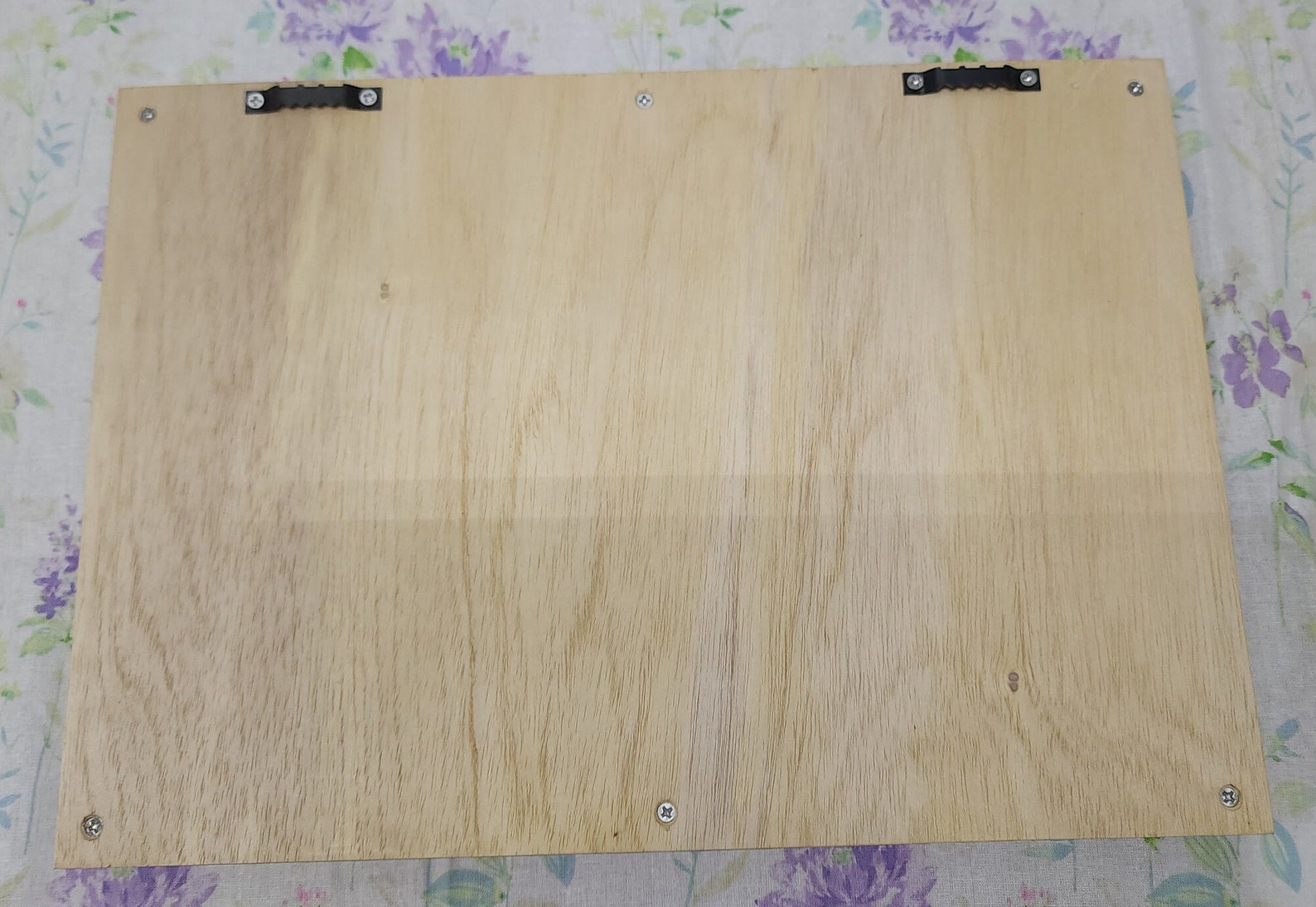 12 X 8 X 1/4 Wooden Shadow Box / Permanent Glass Top / NO Hinged Lid ...