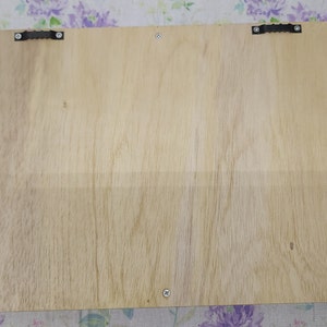 12 X 8 X 1/4 Wooden Shadow Box / Permanent Glass Top / NO Hinged Lid ...