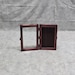 4 X 7 X 3/4 Wooden Shadow Box / Hinged Glass Lid / Display Case Box ...