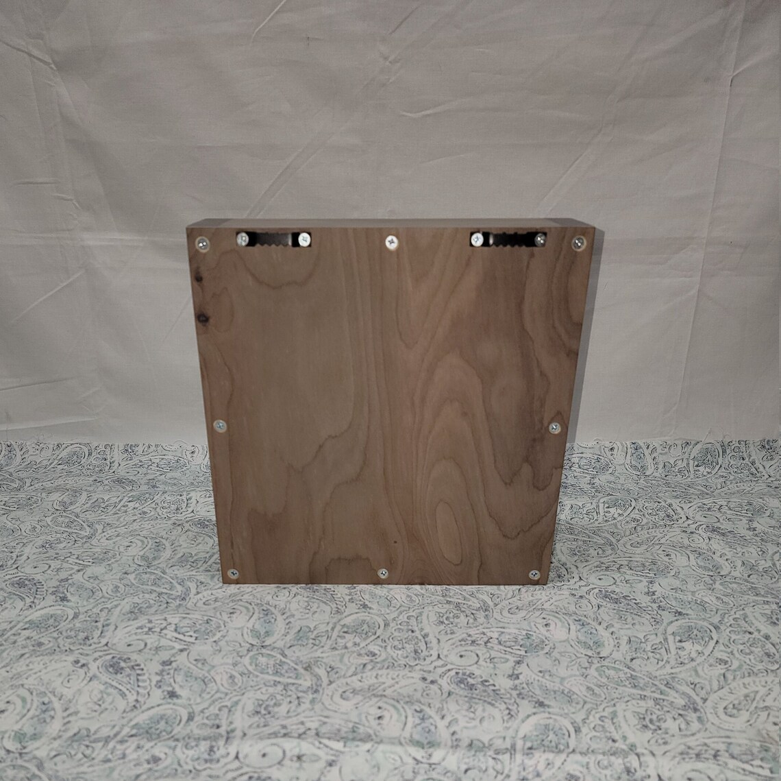 8 X 8 X 2 1/4 Wooden Shadow Box / Permanent Glass Top / NO LID ...
