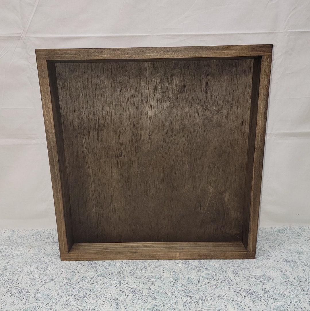 15 1/2 X 15 1/2 X 2 Wooden Shadow Box / NO Lid / NO Glass / Backboard ...