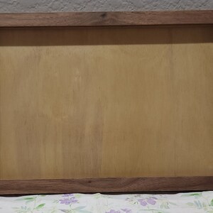 12 X 8 X 1/4 Wooden Shadow Box / Permanent Glass Top / NO Hinged Lid ...
