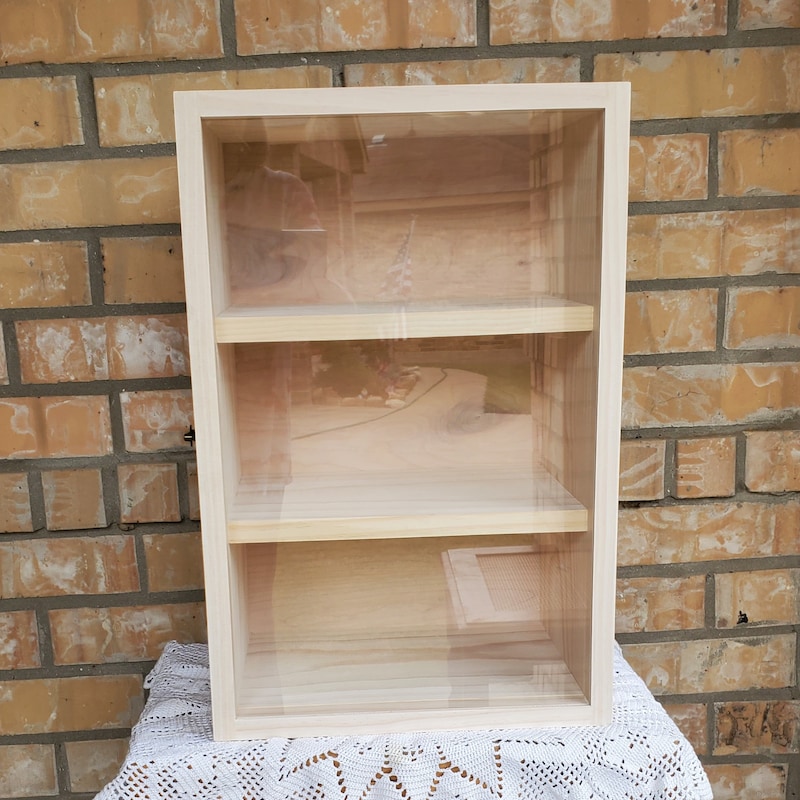 Large Wooden Trinket Display Shelf - Etsy