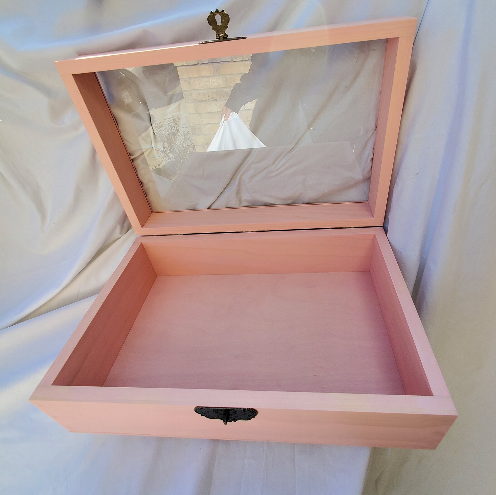 Ready to Ship 18 1/2 x 11 1/2 x 6 3/4 Wood Shadow Box Hinged | Etsy