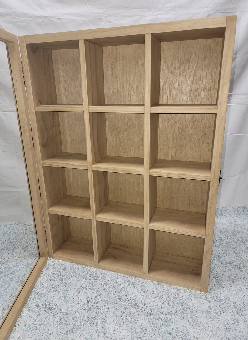 24 X 18 X 5 Wooden Shadow Box / Hinged Glass Lid / 12 - Etsy