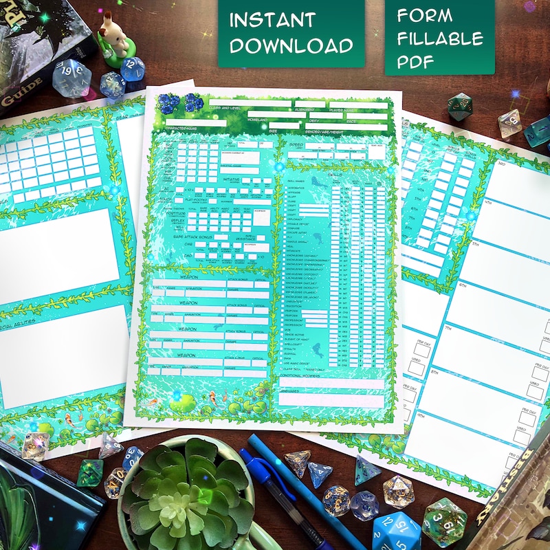 Fairy Character Sheet - Etsy