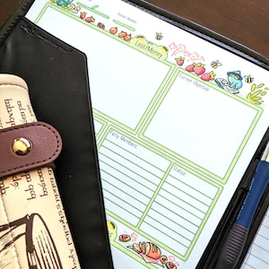 TTRPG Player Notes Tracker - Cottagecore Froggy Themed - Pathfinder ...