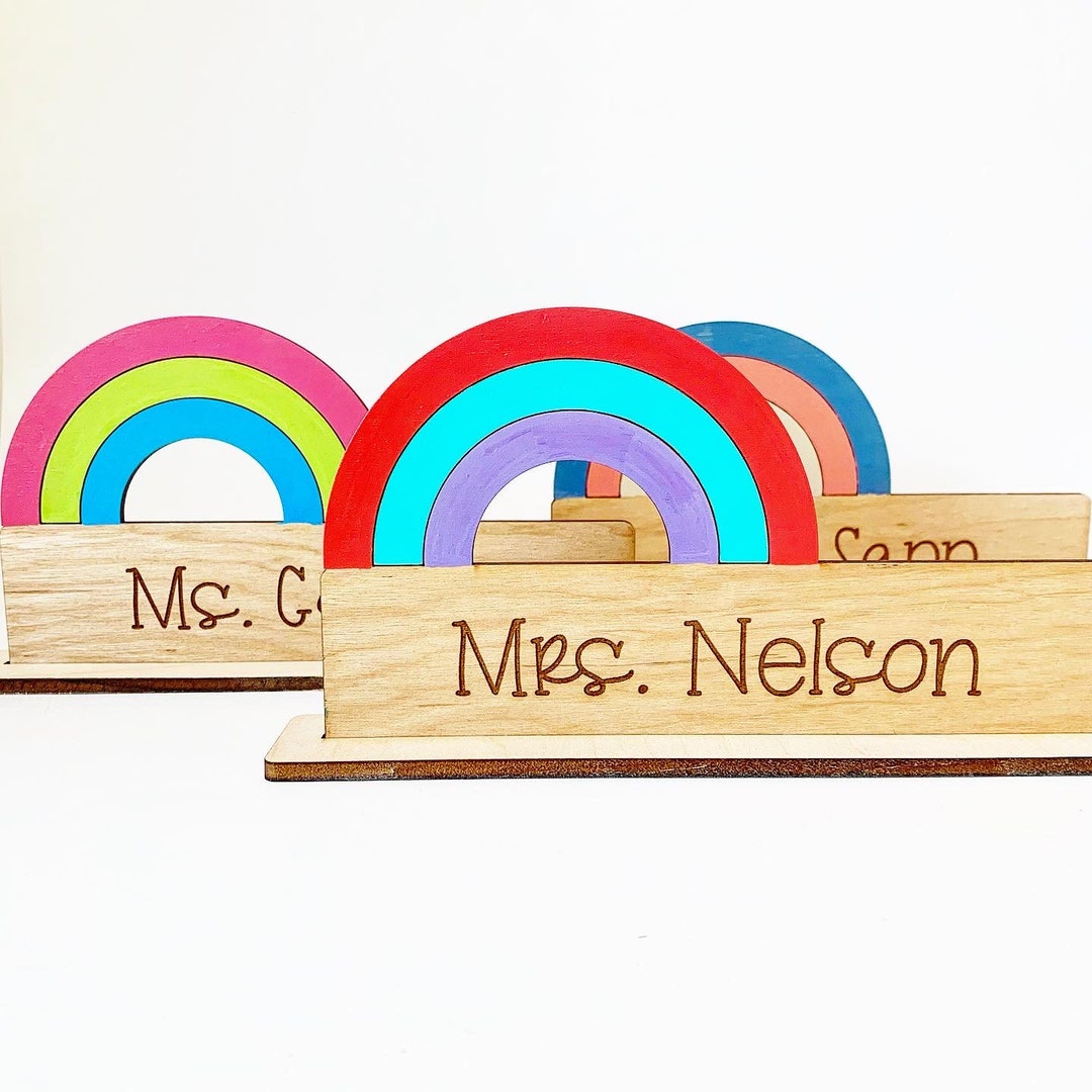 Teacher Desk Name Signs Name Plates - Etsy