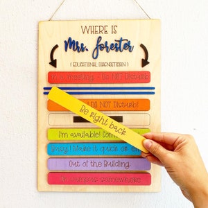 Where Are You Door Sign - Office Door Sign - Educational Diagnostician ...