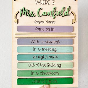 Where Are You Door Sign - Office Door Sign - Educational Diagnostician ...