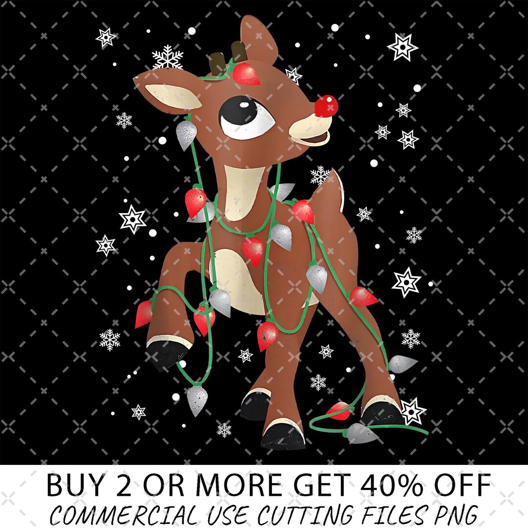 Digital File Rudolph the Red Nose Reindeer Christmas Png, Christmas ...