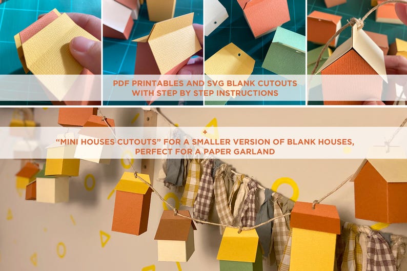 DIY Scandi Paper House Village – Printable Christmas Advent Calendar ...
