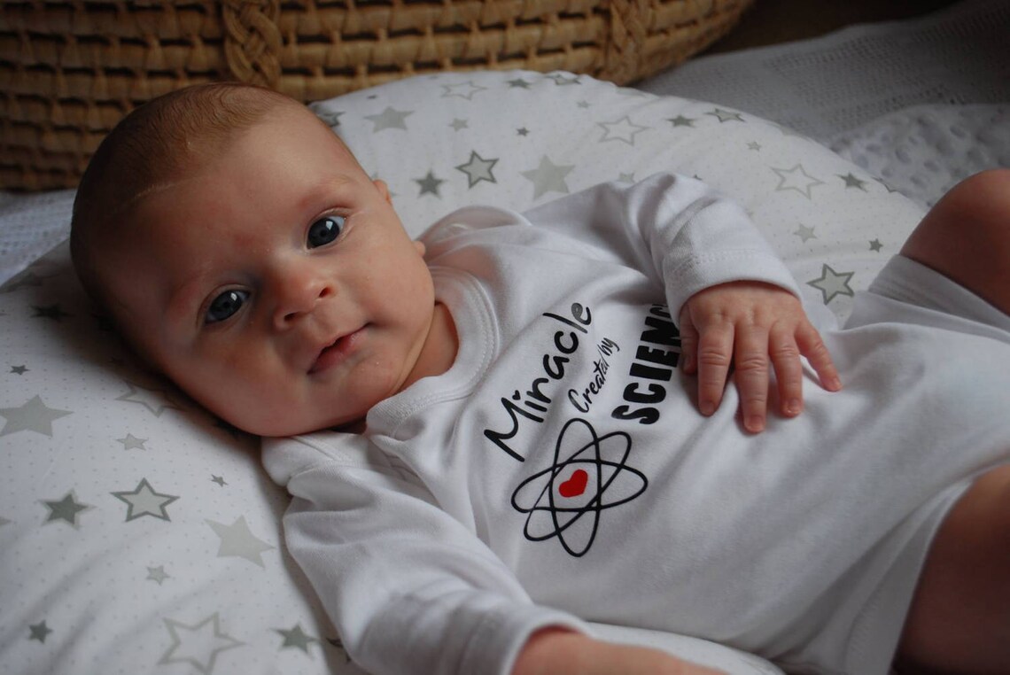 IVF Baby Grow, Miracle Bodysuit, Created by Science, Invitro Baby Vest ...