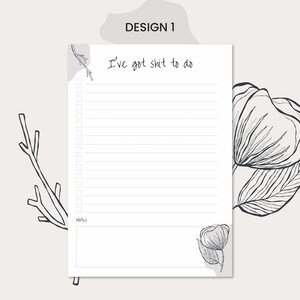Minimalist to Do List Printable Practical & Simple Tasks List Template ...
