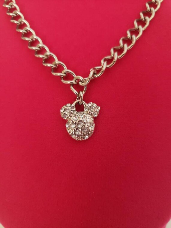 Disney / Mickey / Minnie Mouse Rhinestone Charm Neckl… - Gem