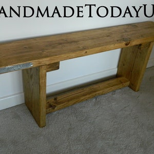 Handmade Rustic Industrial Bench Made From Recycled Reclaimed Scaffold ...