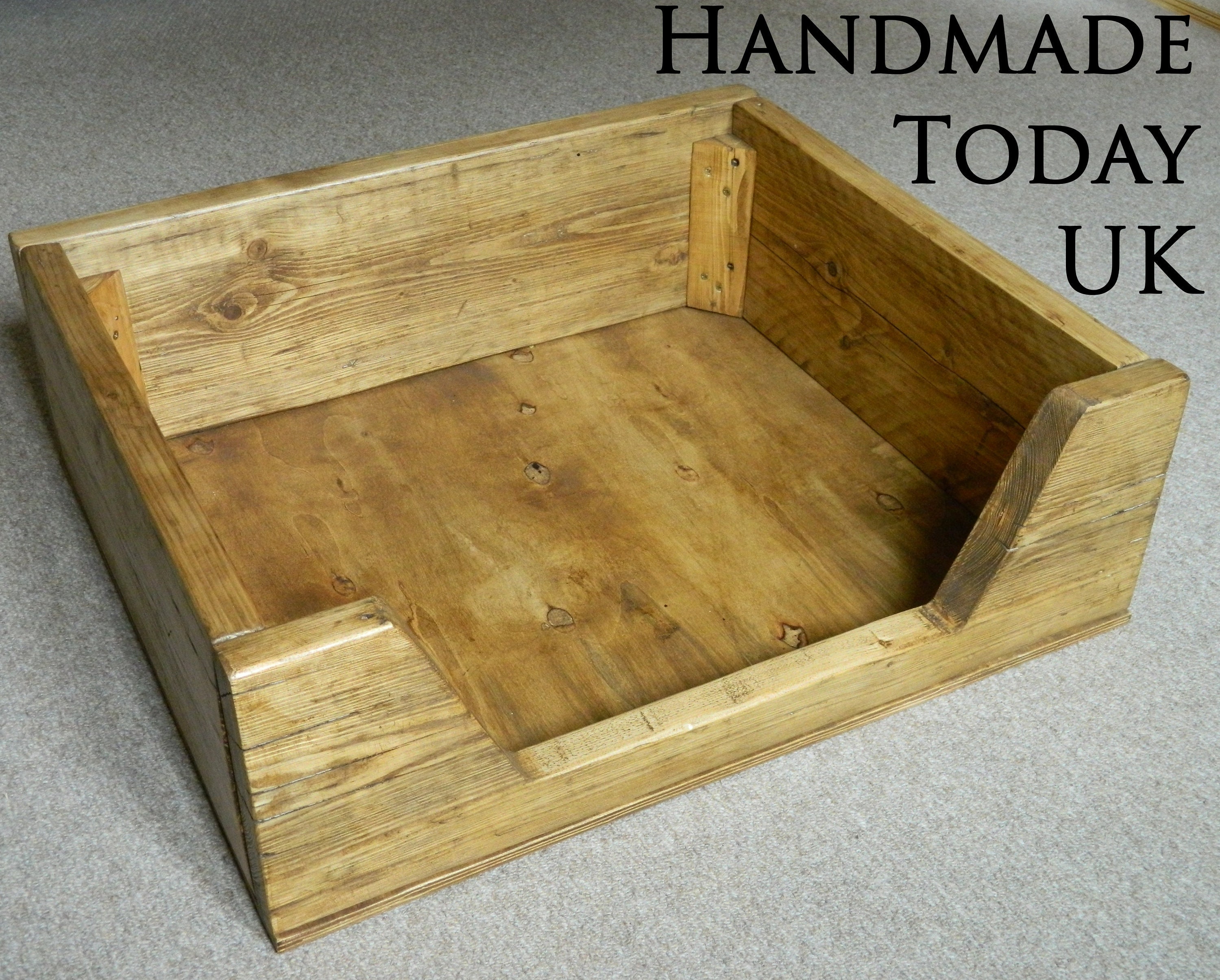 Handmade Rustic Industrial Dog Pet Bed Made From Reclaimed Scaffold ...