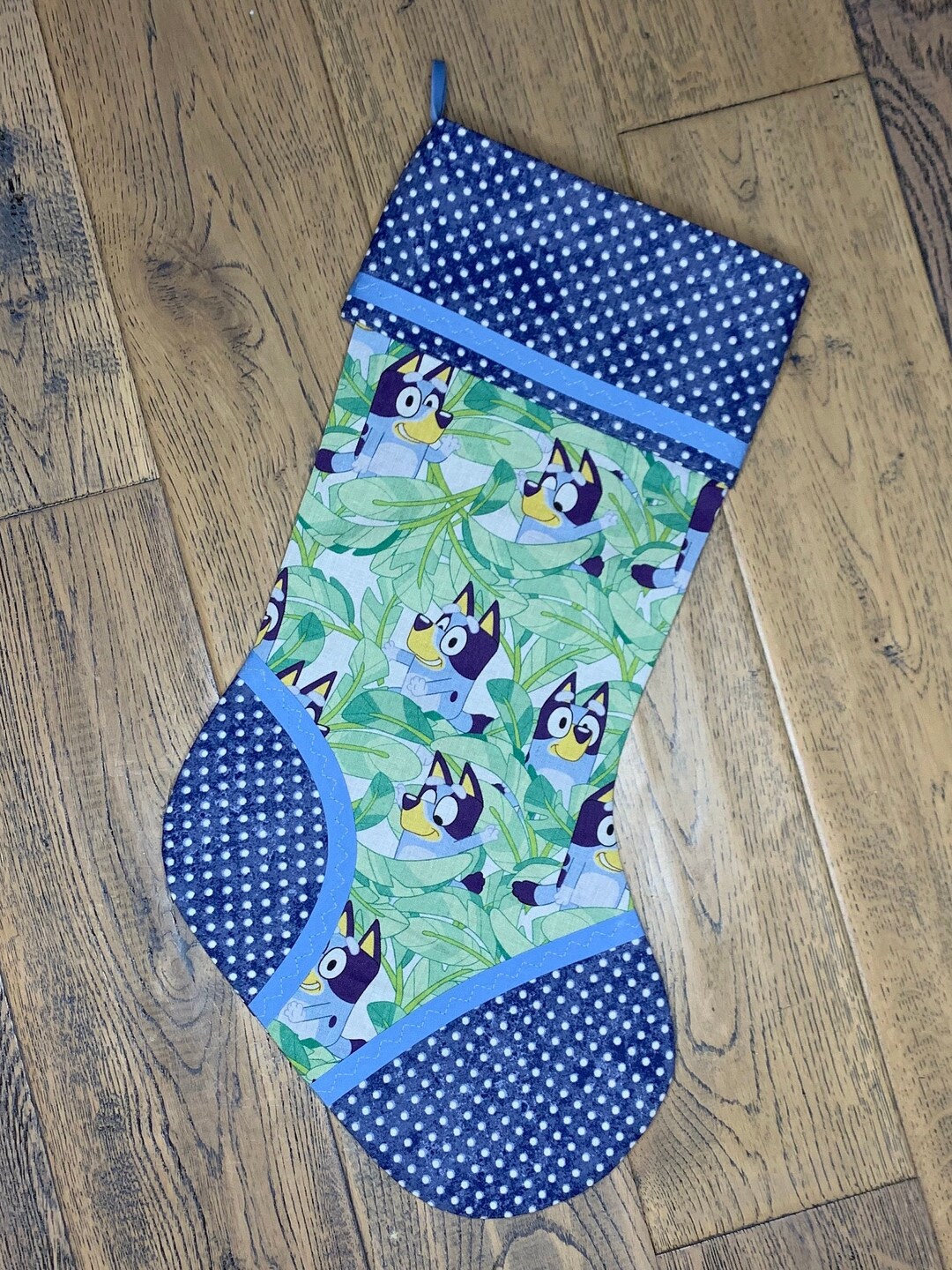 Personalized Bluey Christmas Stocking: Custom Initial - Etsy