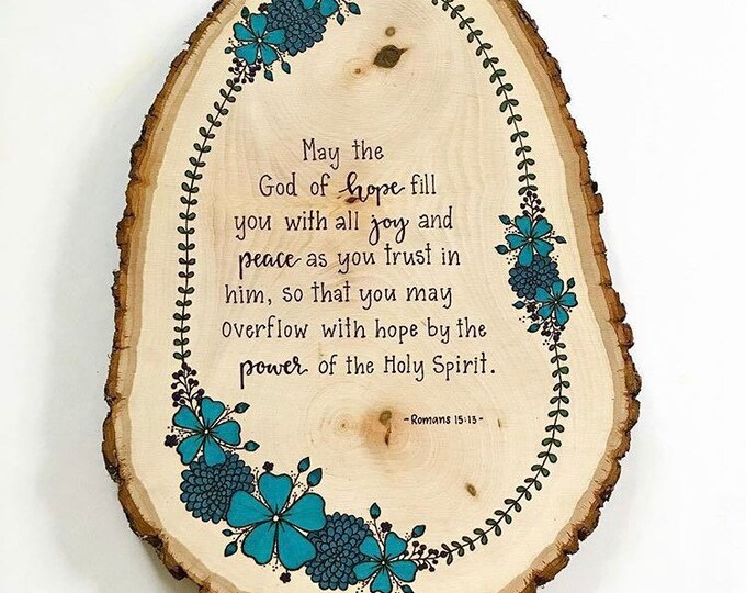 Custom Bible Verse Scripture Wood Sign, Bible Verse Wall Art ...