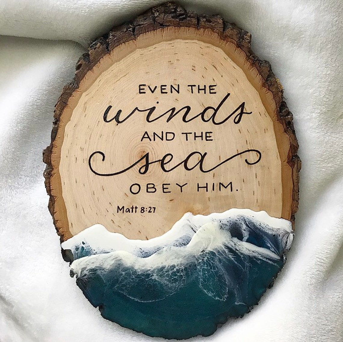 Even the Winds and the Waves Obey Him Matthew 8:27 Bible | Etsy